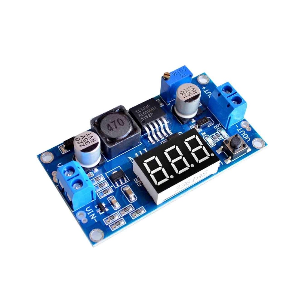 DC-DC Boost Step-up Module With Display 4.5-32V To 5V-52V XL6009 | TechMaze General Trading