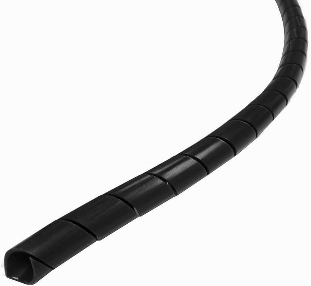 Cable Management Cover Wrapping Tube 12mm Black Per Meter | TechMaze ...