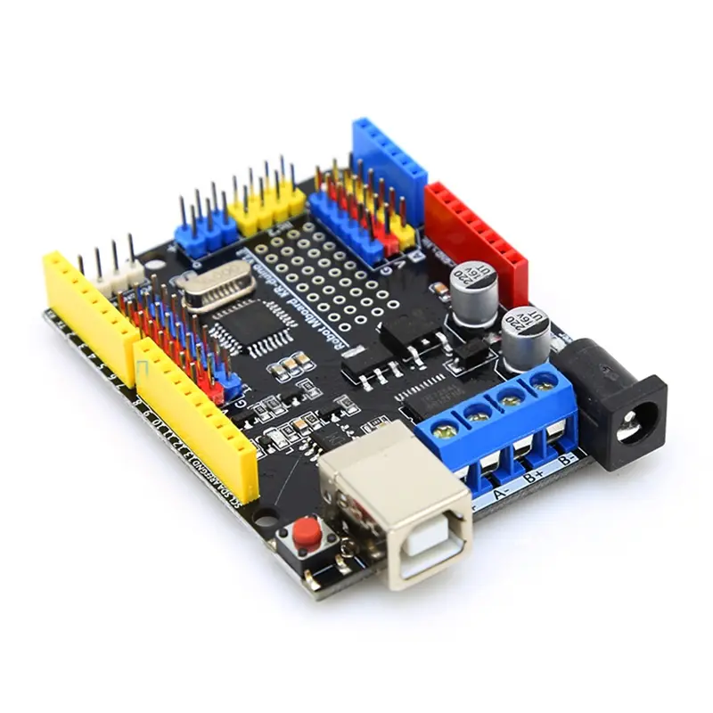 Arduino ATmega328P-PU Development Board with Dual DC Motor Driver ...